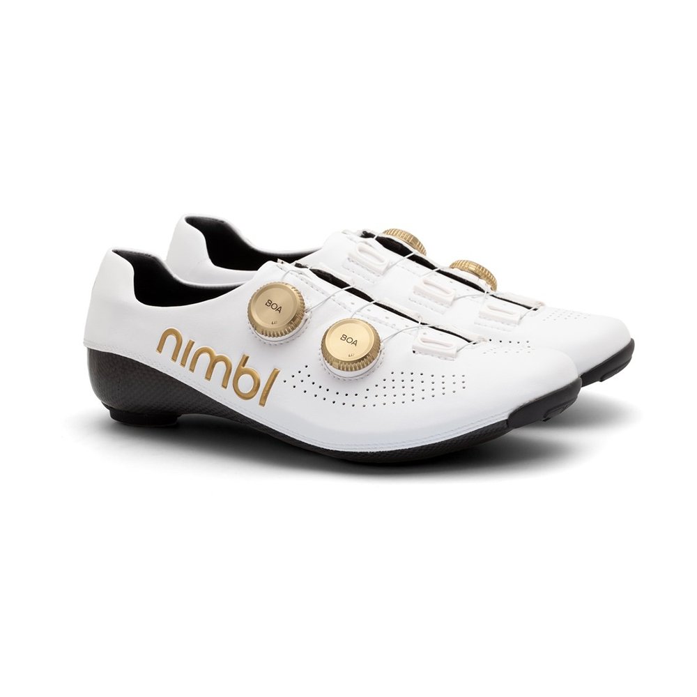 Nimbl Ultimate - cyclingshoes - White/gold - BERGASPORTS